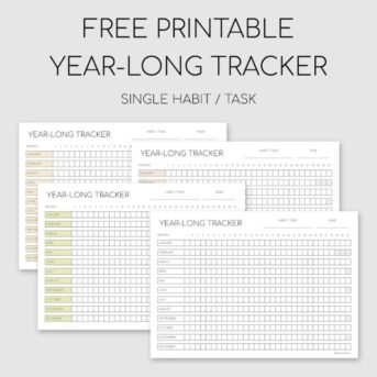 35 Free Printable Habit Trackers to Help You Achieve Your Goals