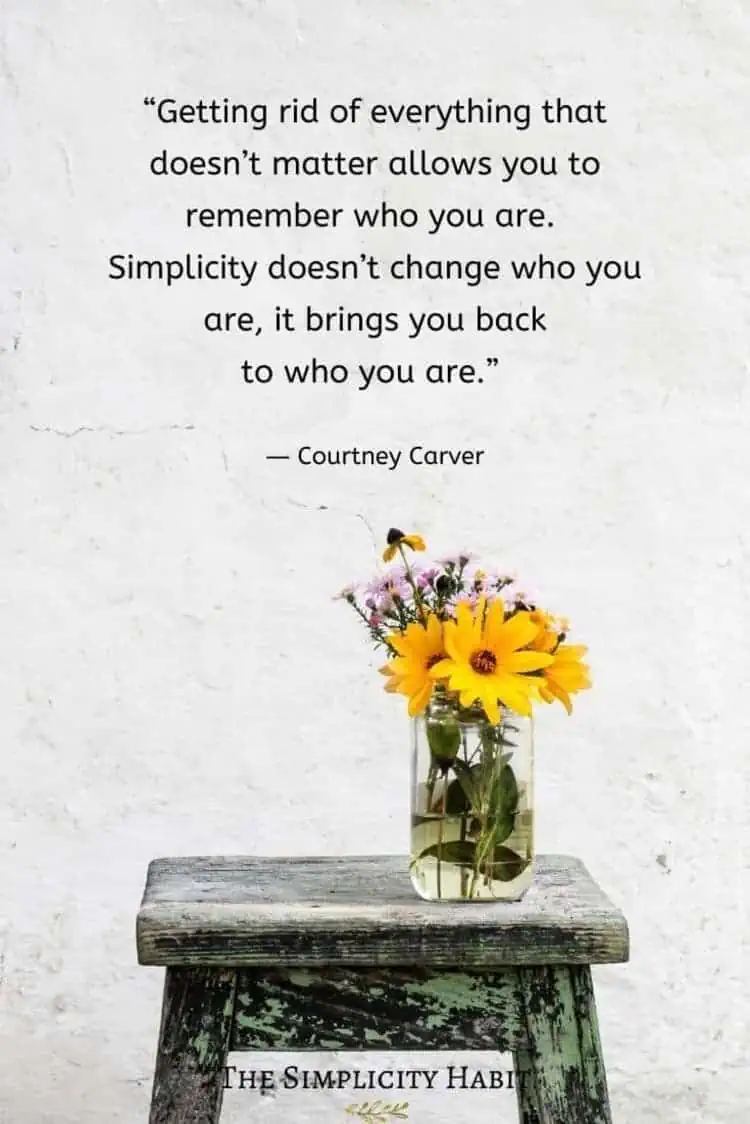 75 Inspiring Simple Life Quotes to Help You Declutter