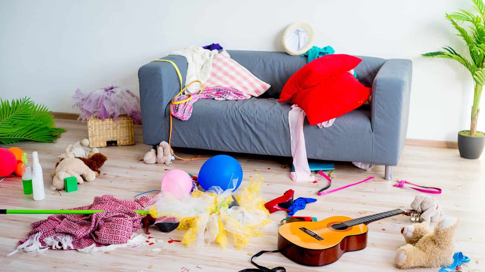 Family Living Room Messy